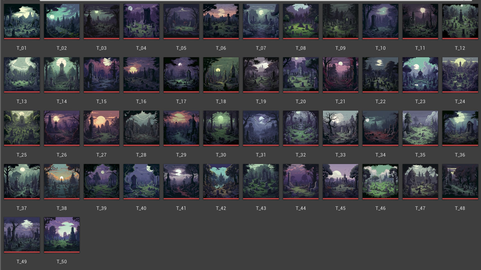 Cartoon Cemetery Scene, 카테고리 2D 애셋 - UE 마켓플레이스