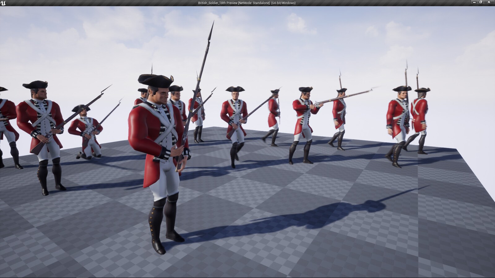 British Redcoat Soldier in Characters - UE Marketplace