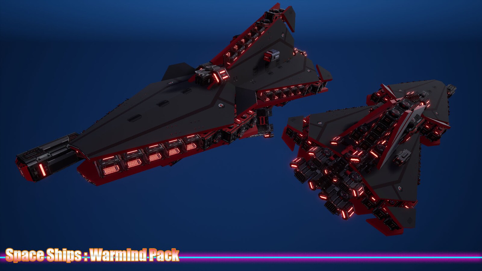 3D Pixel Art Spaceships : Warmind Fighters and Battleships in Props ...