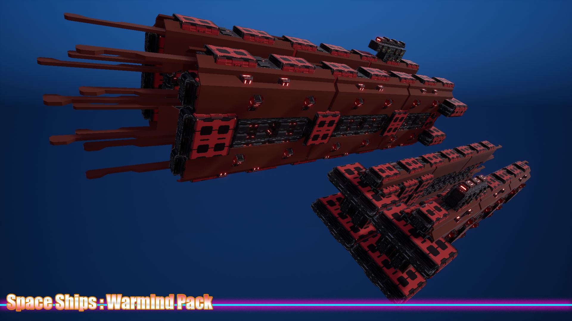 3D Pixel Art Spaceships : Warmind Fighters and Battleships in Props ...