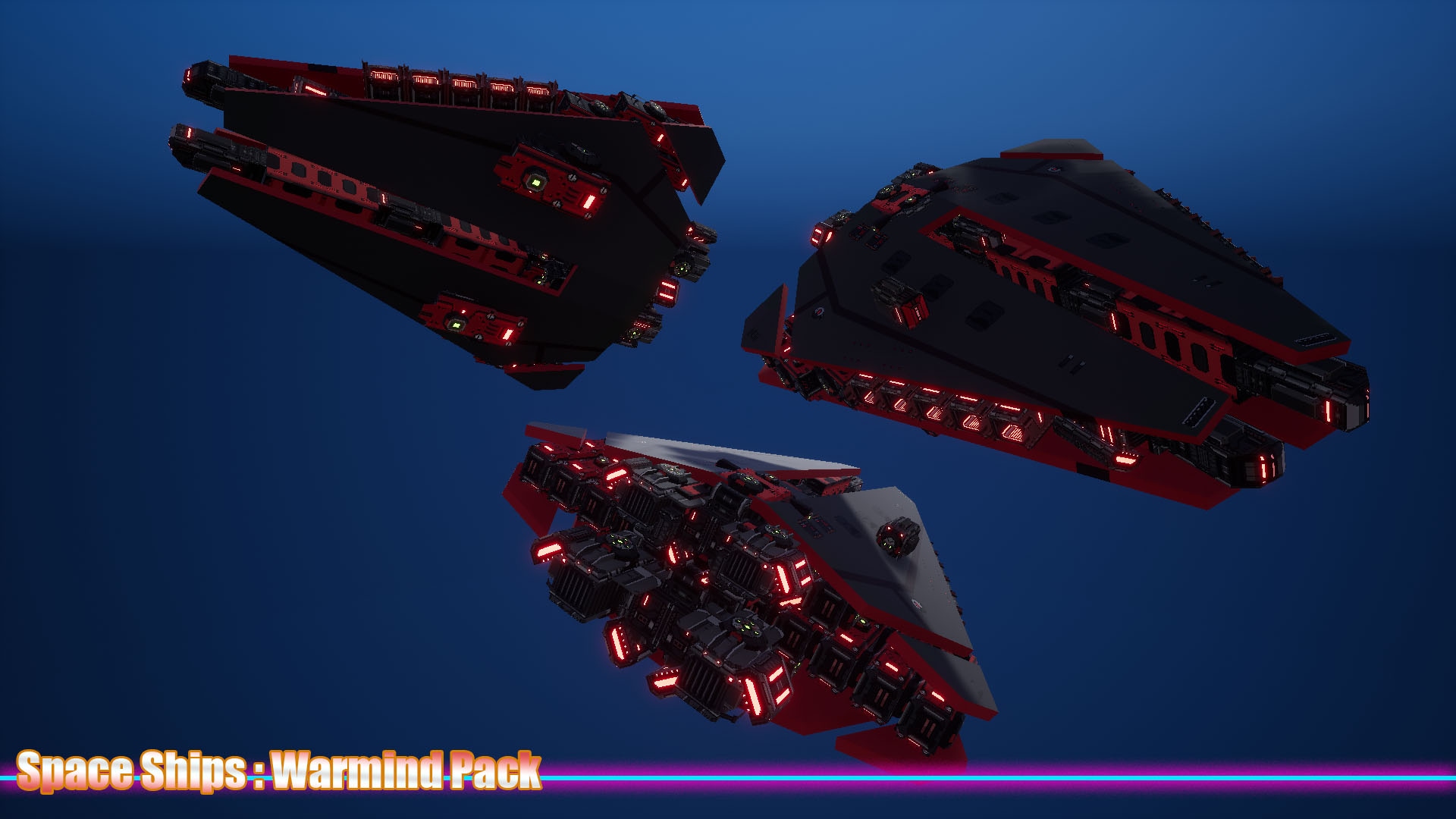 3D Pixel Art Spaceships : Warmind Fighters and Battleships in Props ...