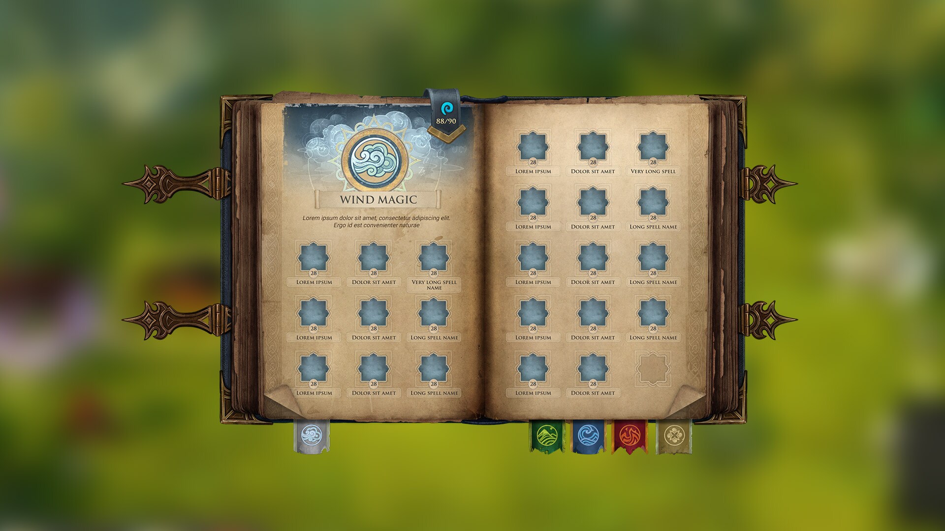Fantasy spellbook：2Dアセット - UE マーケットプレイス