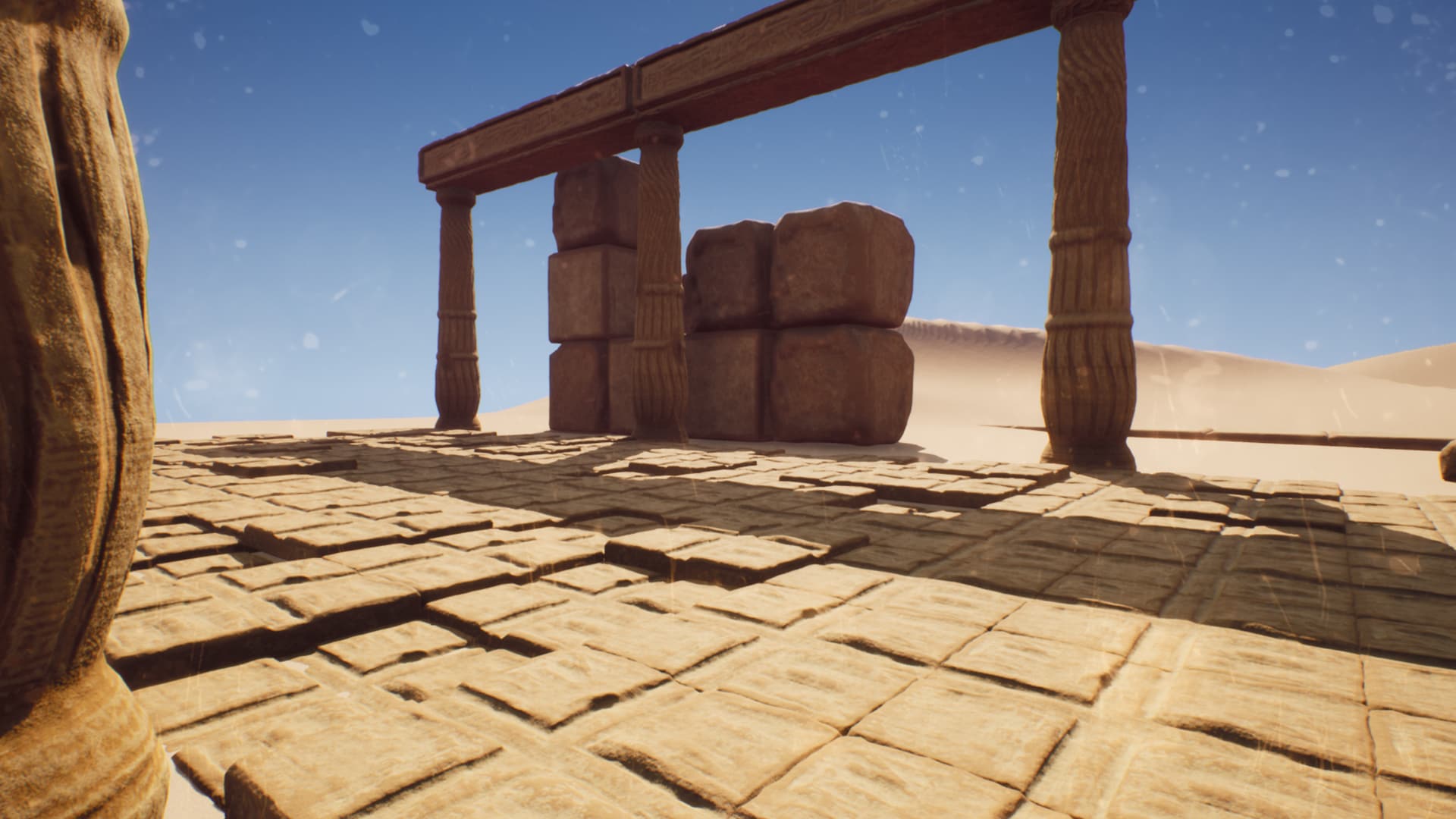 FREE - Asset - 4.26 - 4.27 - Ancient Desert Oasis Temple Ruins w ...