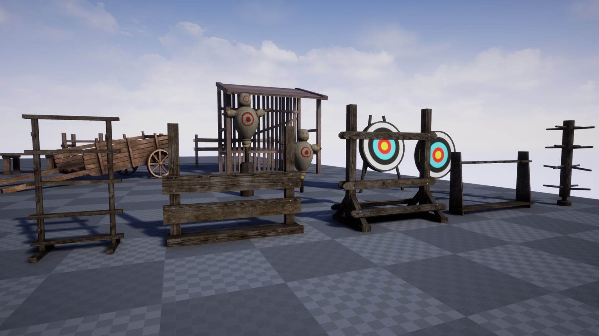 Medieval Training Area Props in Props - UE Marketplace