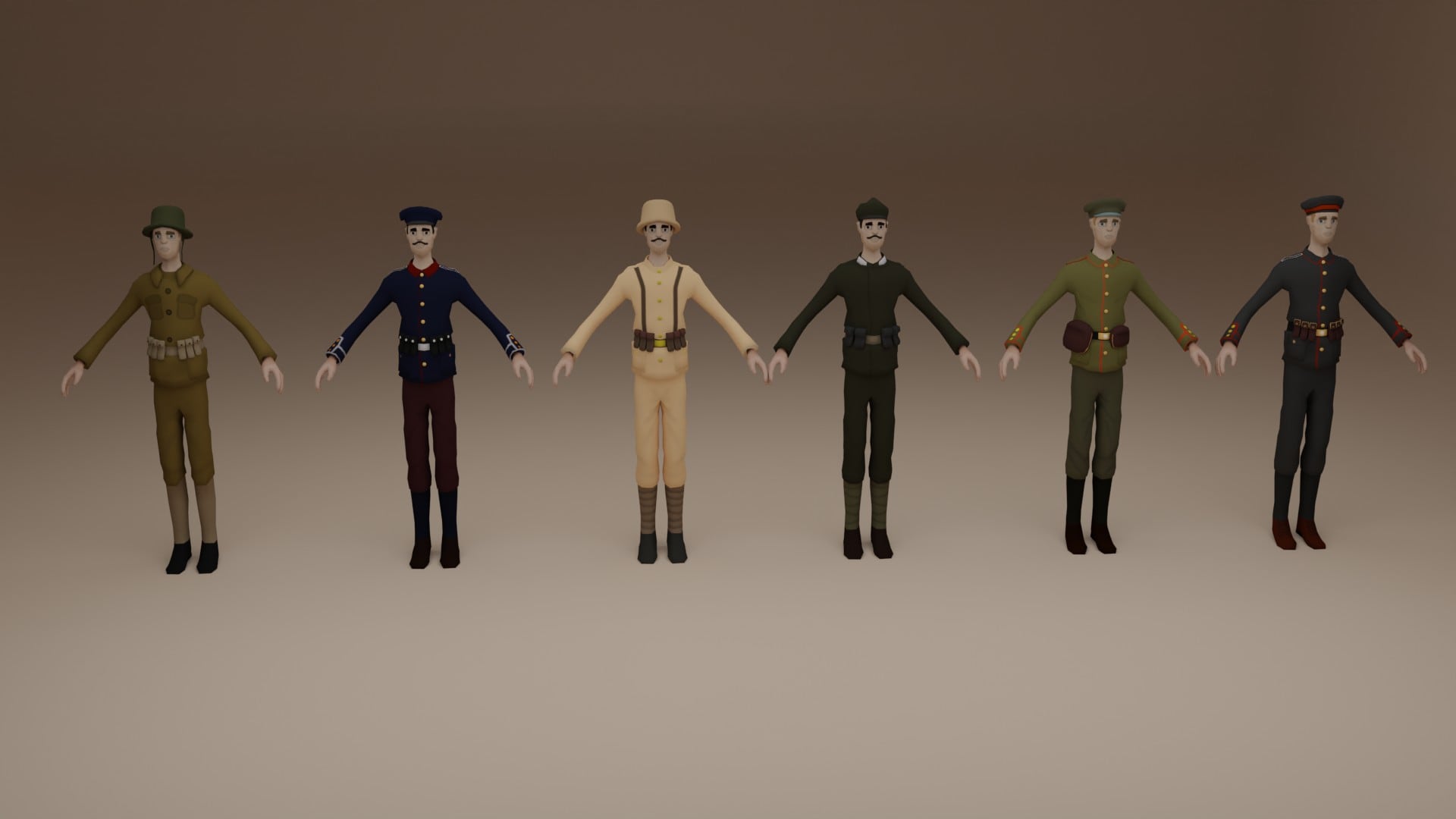 Stylized WW1 Characters, 카테고리 캐릭터 - UE 마켓플레이스