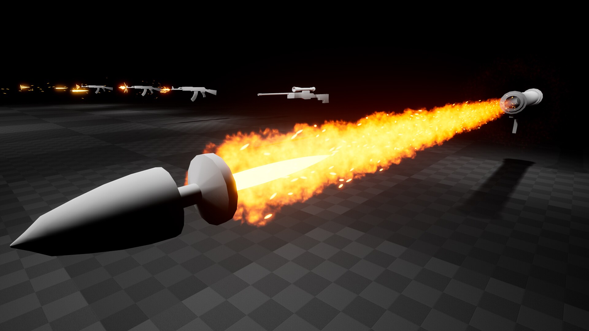 Stylized Shooting VFX Niagara (Muzzle - Bullet Trail - Impact), 카테고리 ...