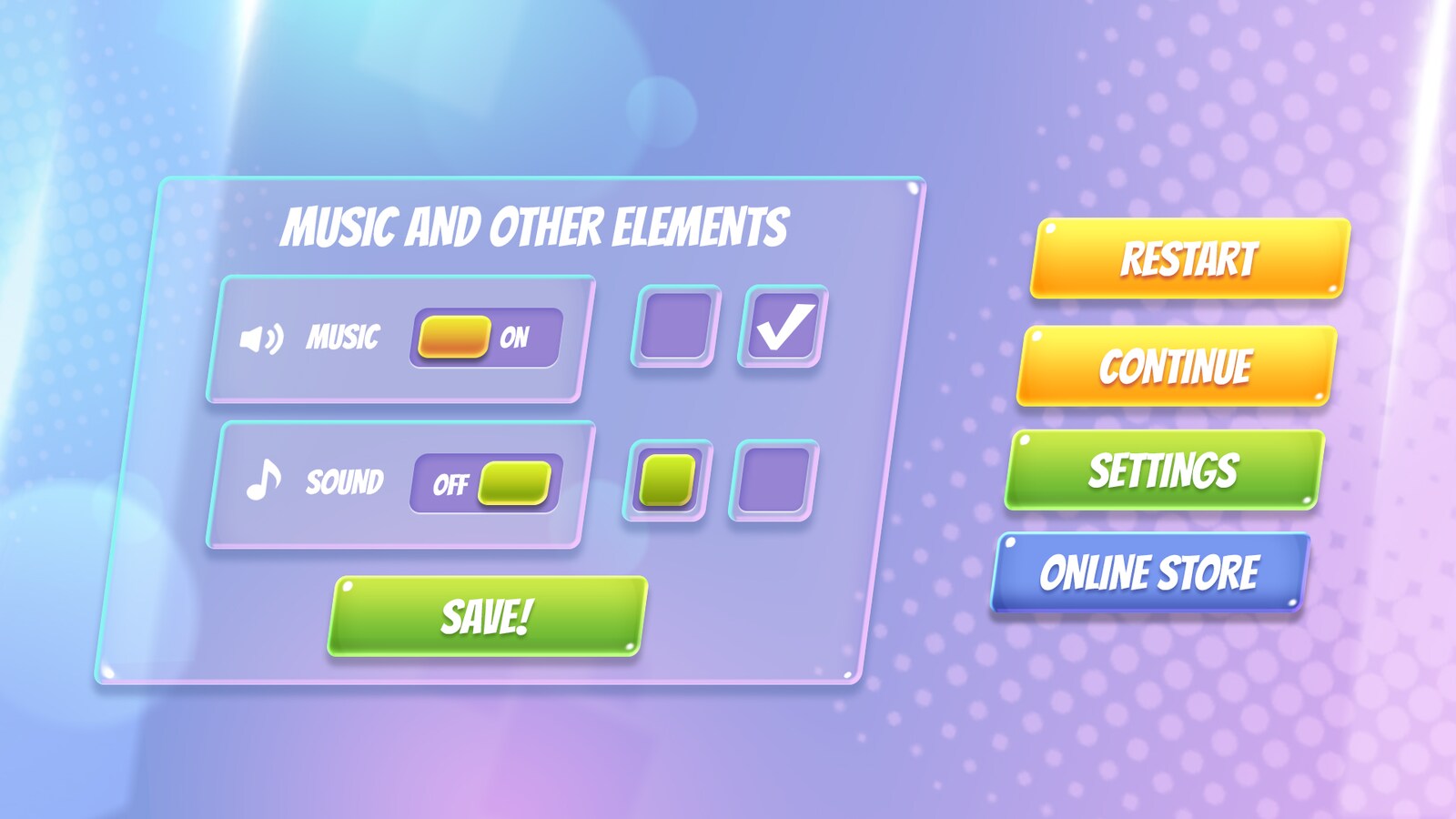 Transparent Clear GUI in 2D Assets - UE Marketplace