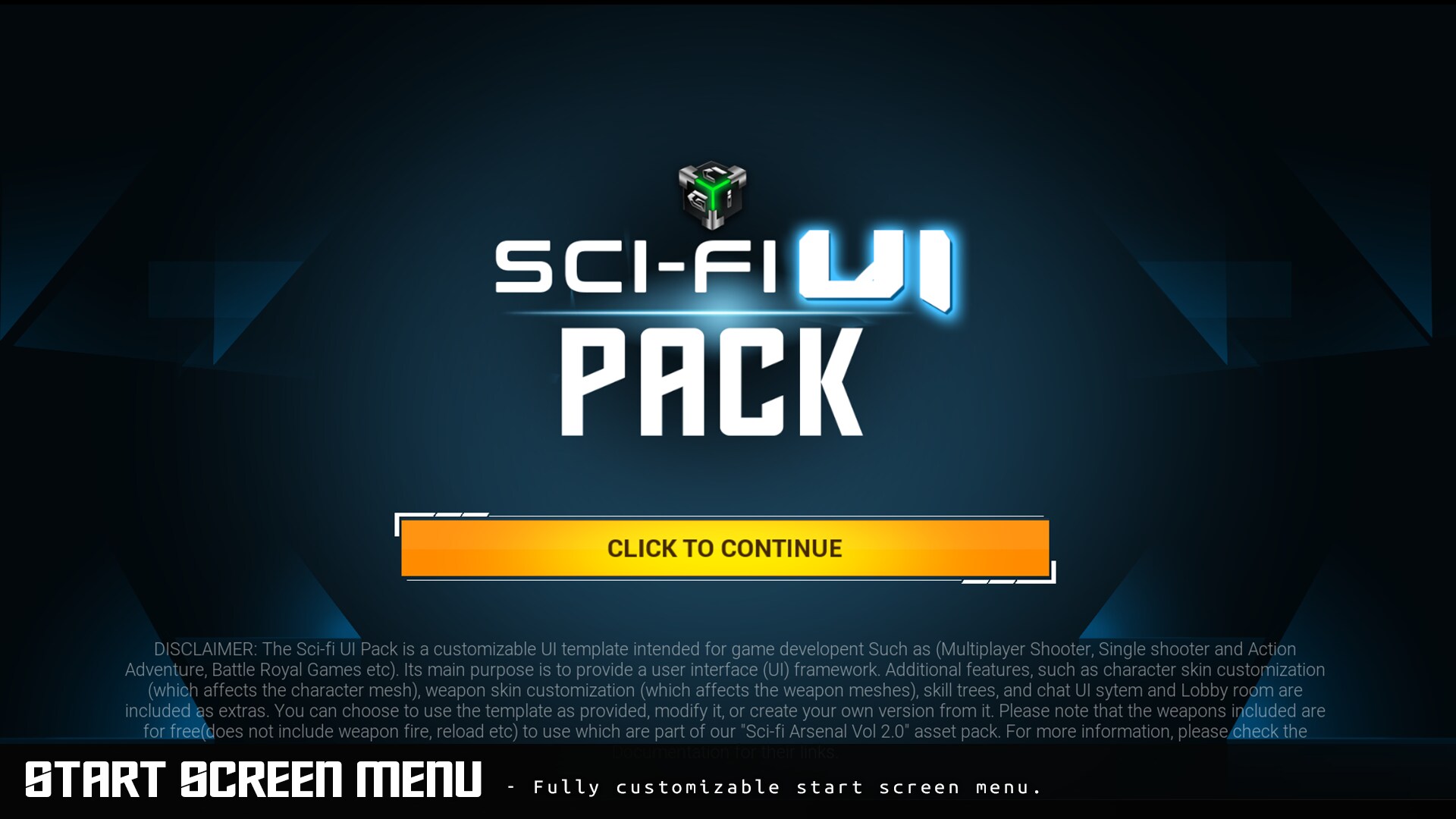 在蓝图创建的Sci-fi UI Pack - 虚幻引擎商城