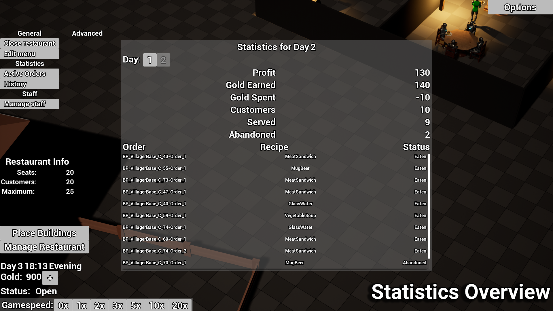 Dining Tycoon Template