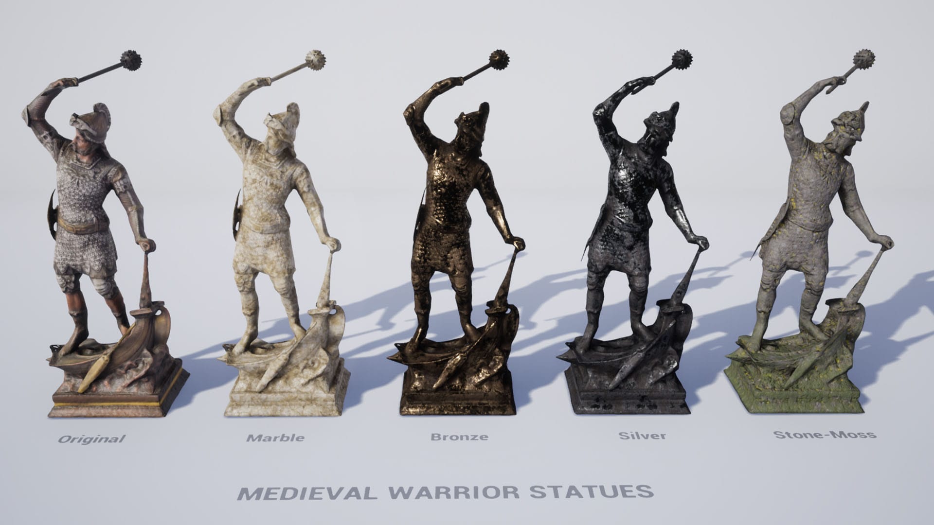 Statues Pack Vol 01 in Props - UE Marketplace