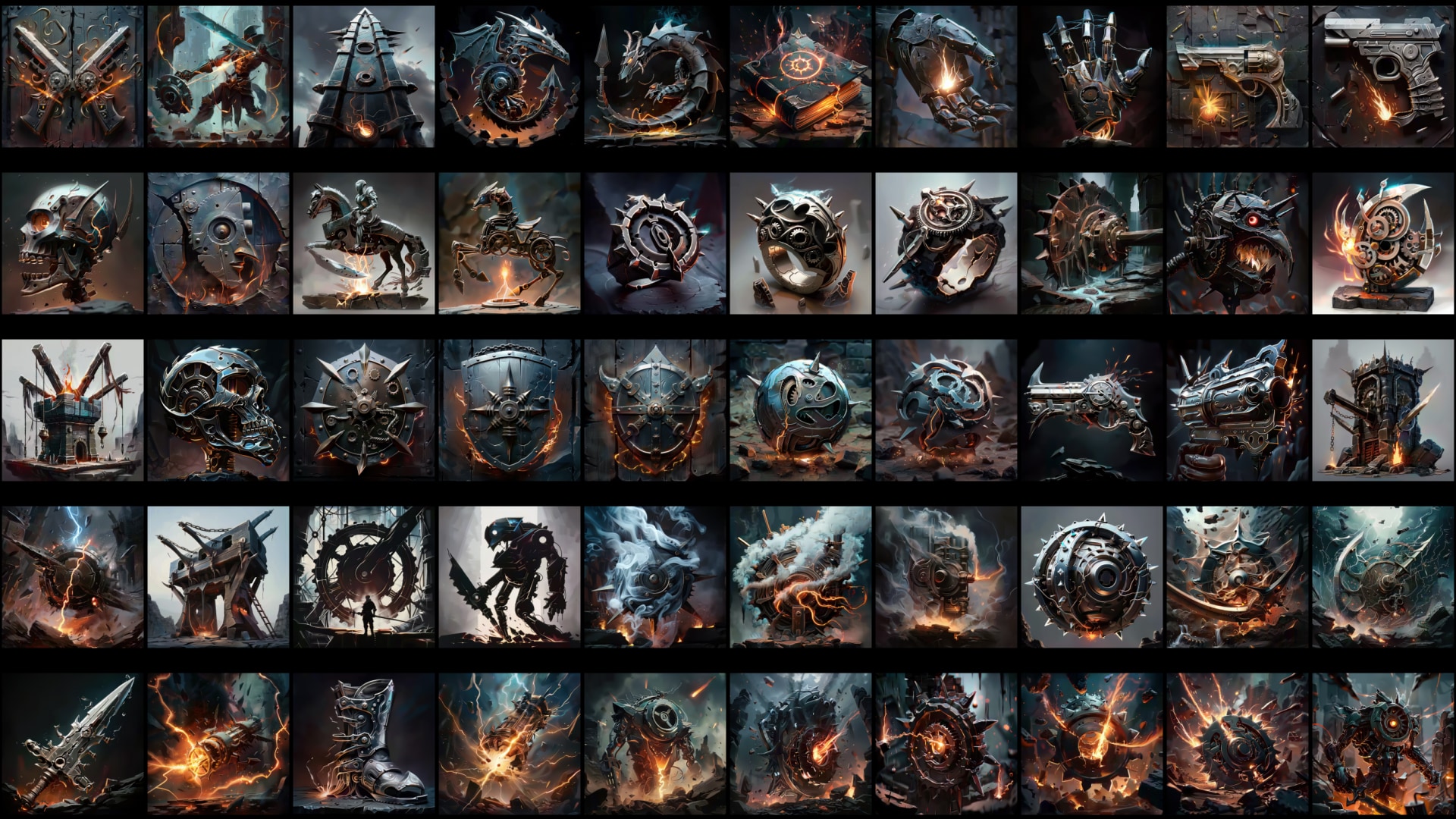 200 Magic Spell Icons Pack 9 - Mechanical：2Dアセット - UE マーケットプレイス