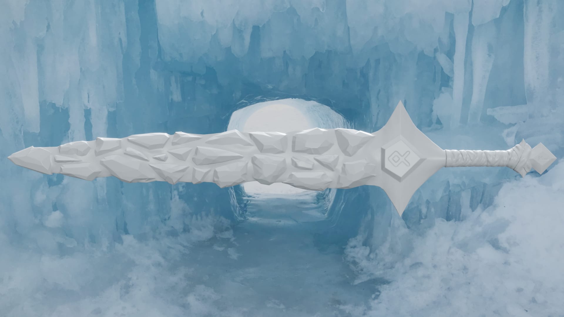 Ice Crystalled Sword in Props - UE Marketplace