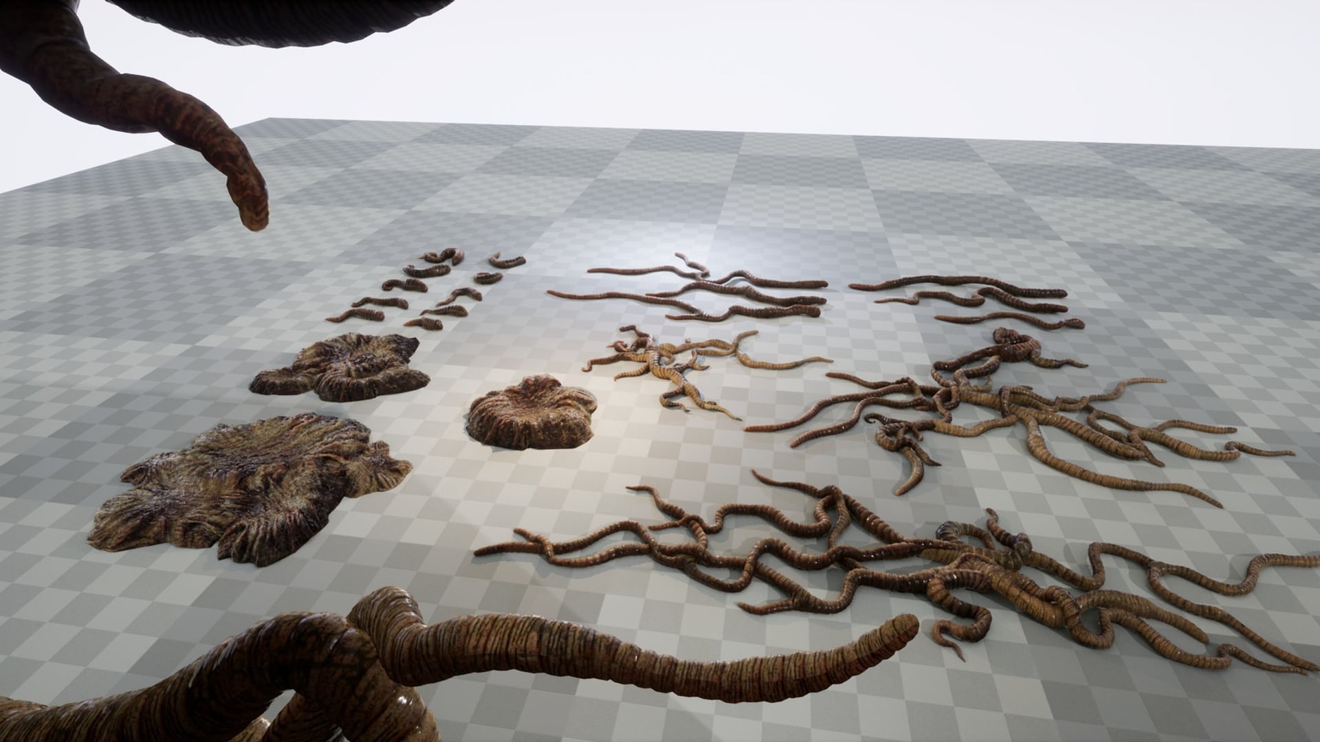 LEAKED GAME ASSETS - Alien Tendrils Types AssetKit PBR