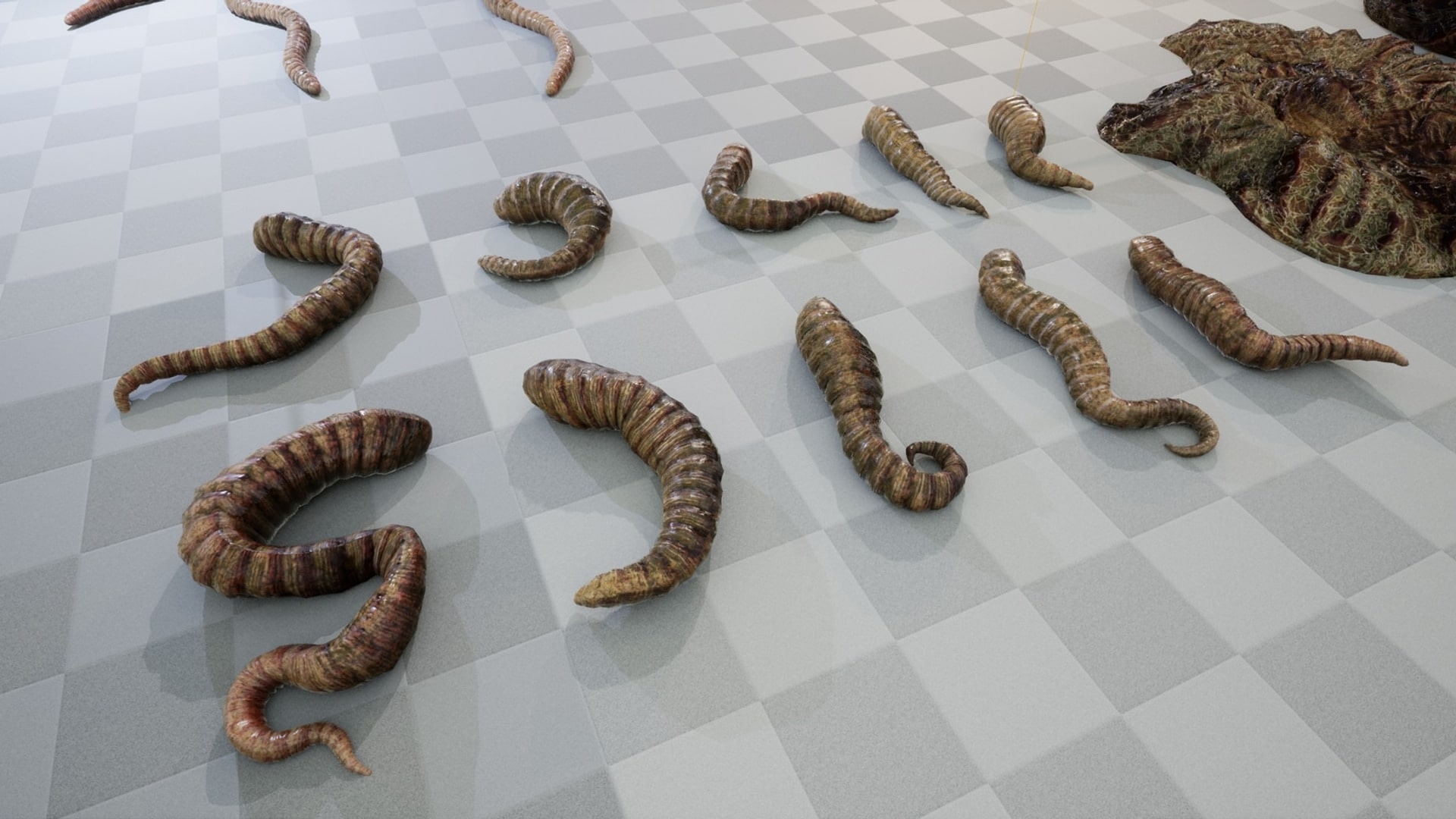 LEAKED GAME ASSETS - Alien Tendrils Types AssetKit PBR