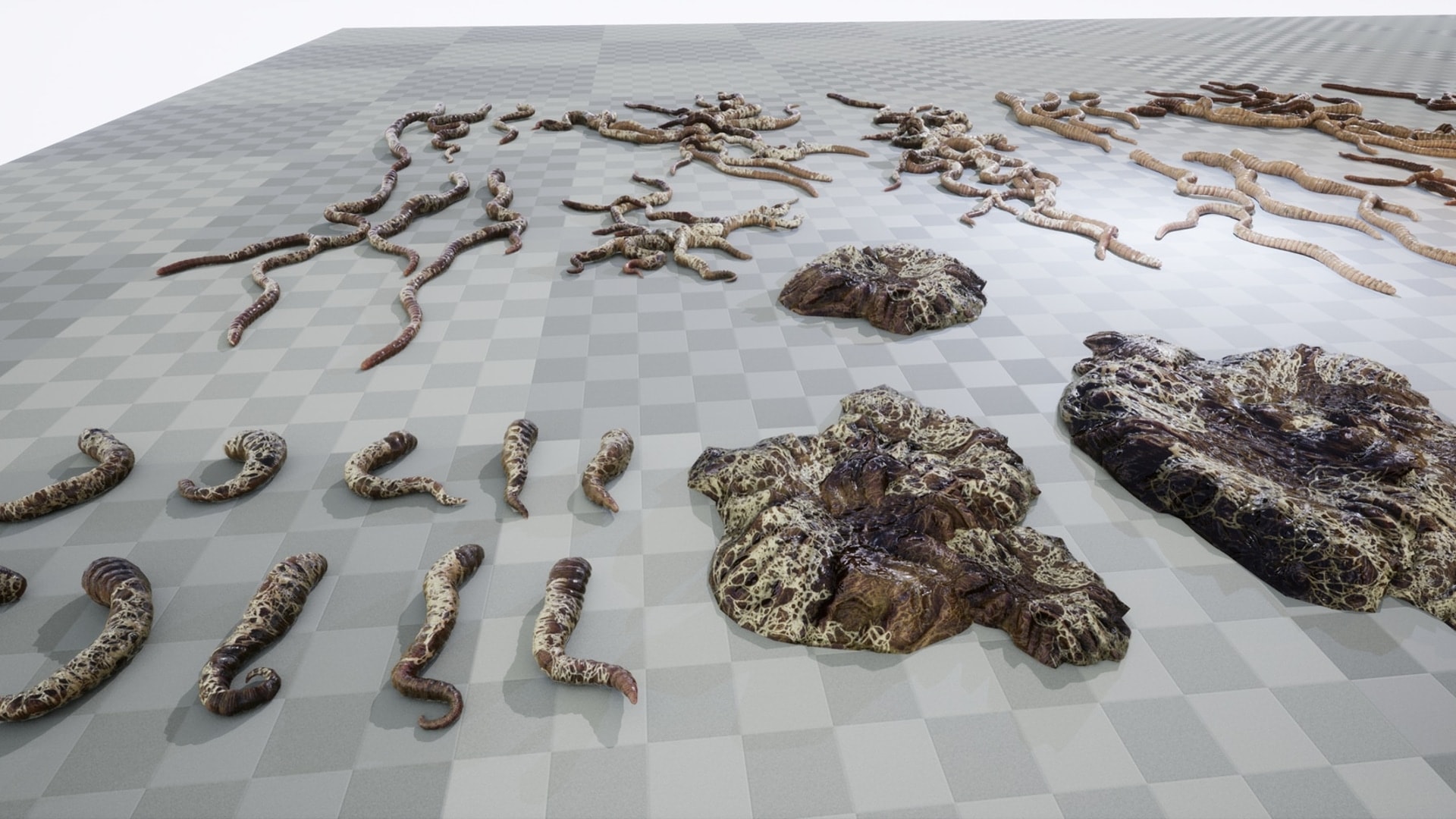 LEAKED GAME ASSETS - Alien Tendrils Types AssetKit PBR