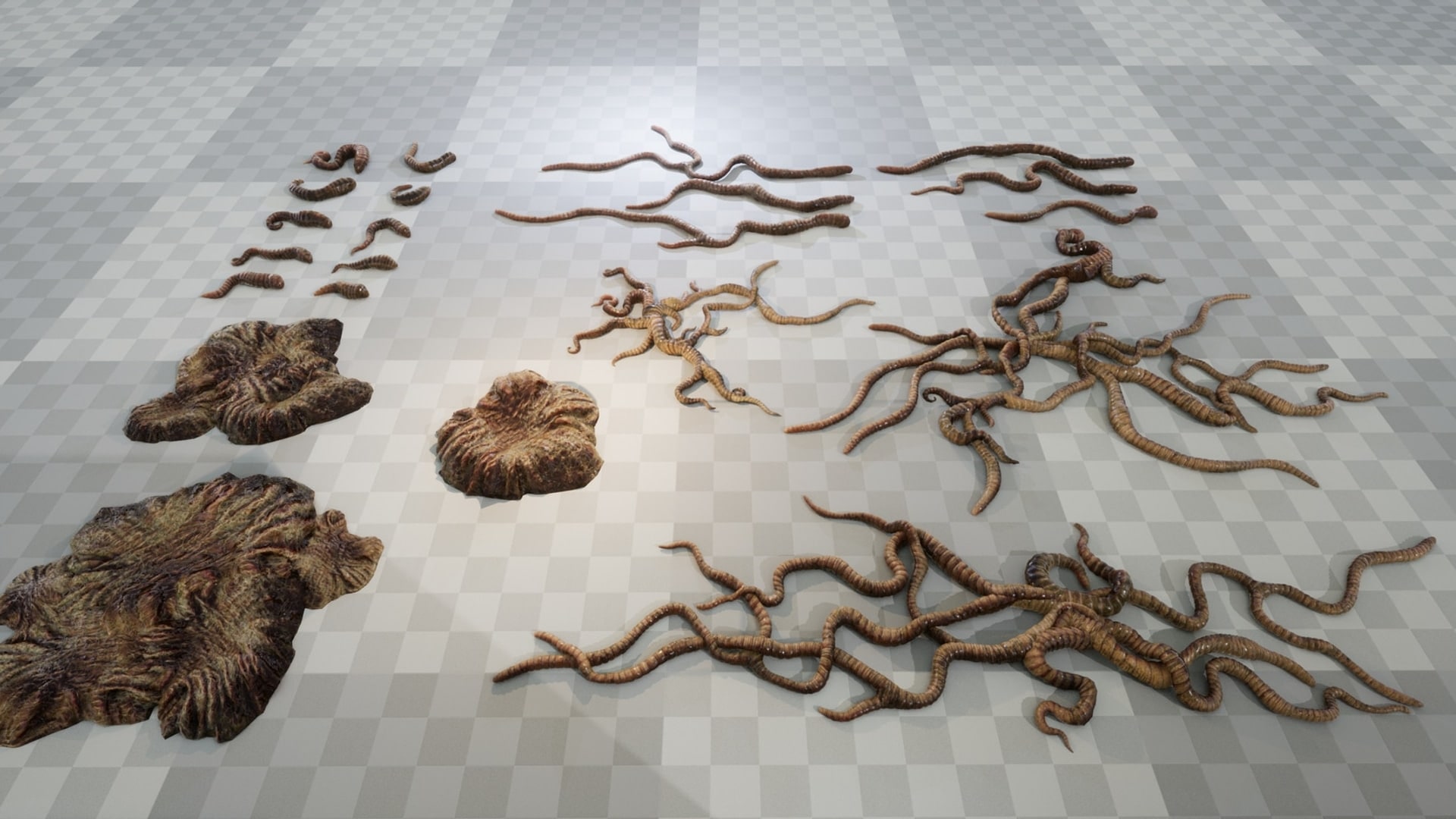 LEAKED GAME ASSETS - Alien Tendrils Types AssetKit PBR