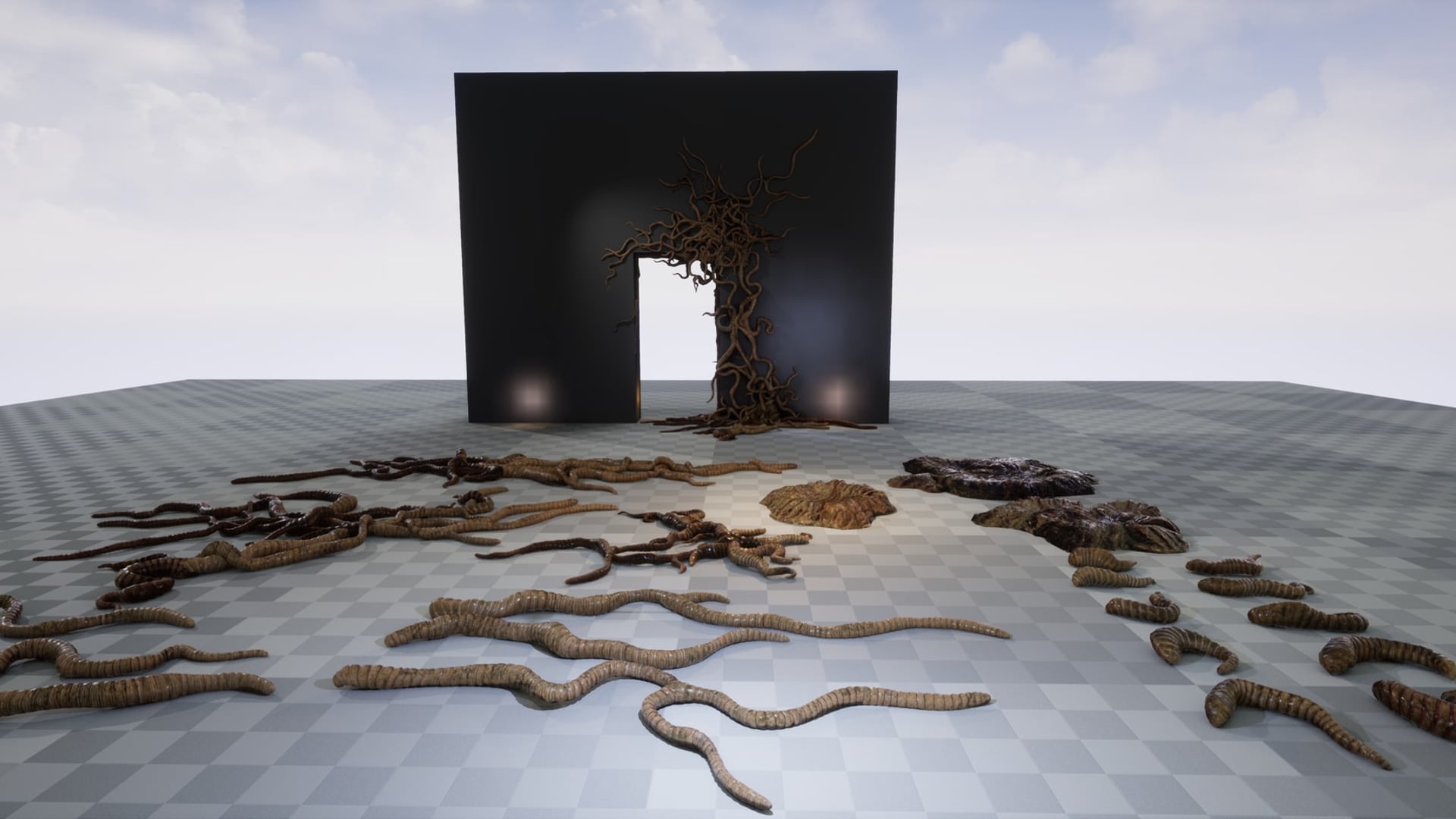 LEAKED GAME ASSETS - Alien Tendrils Types AssetKit PBR