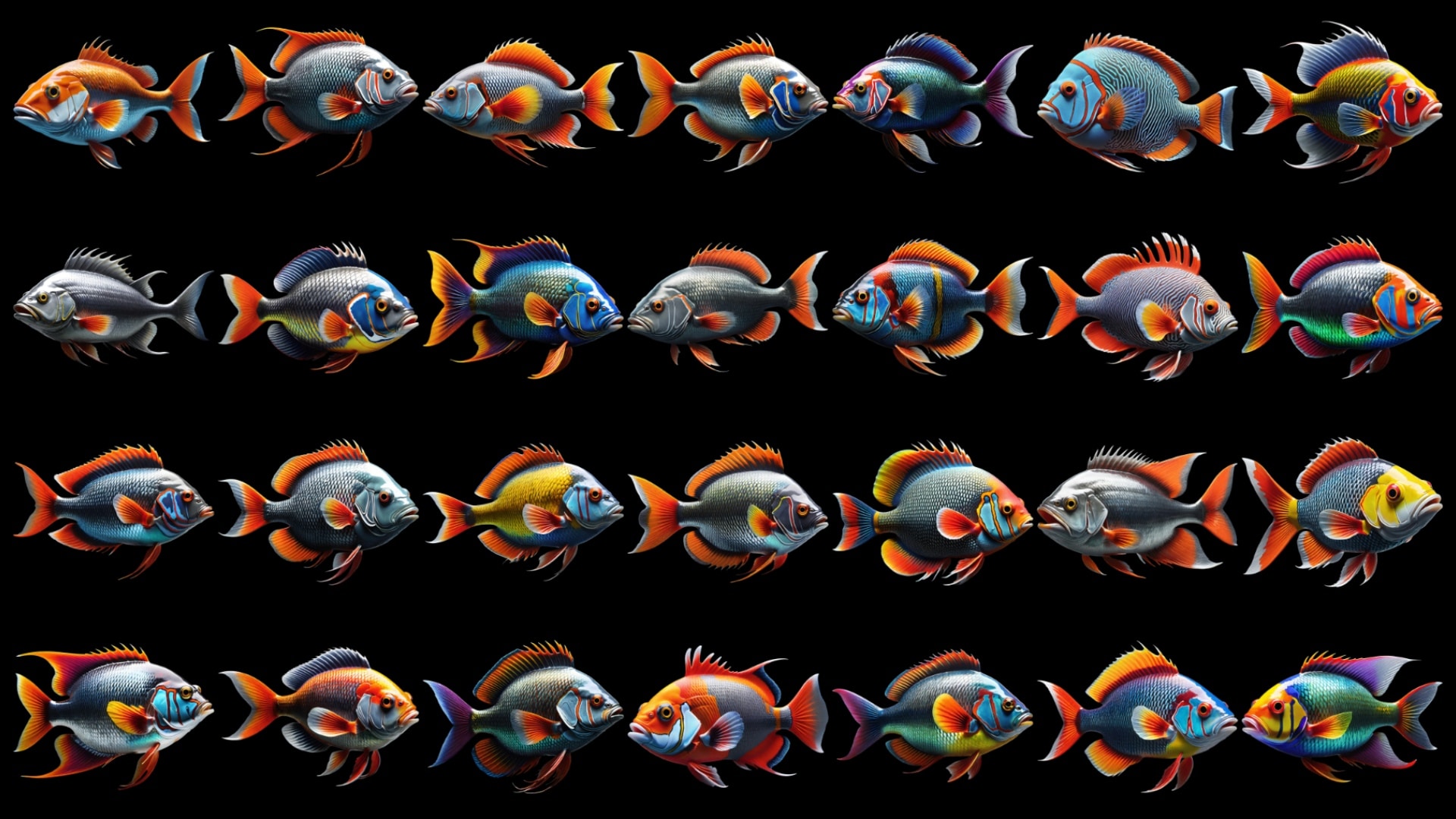 Hi-Def Fishes Pack 1 - 130 Sprites in 2D Assets - UE Marketplace