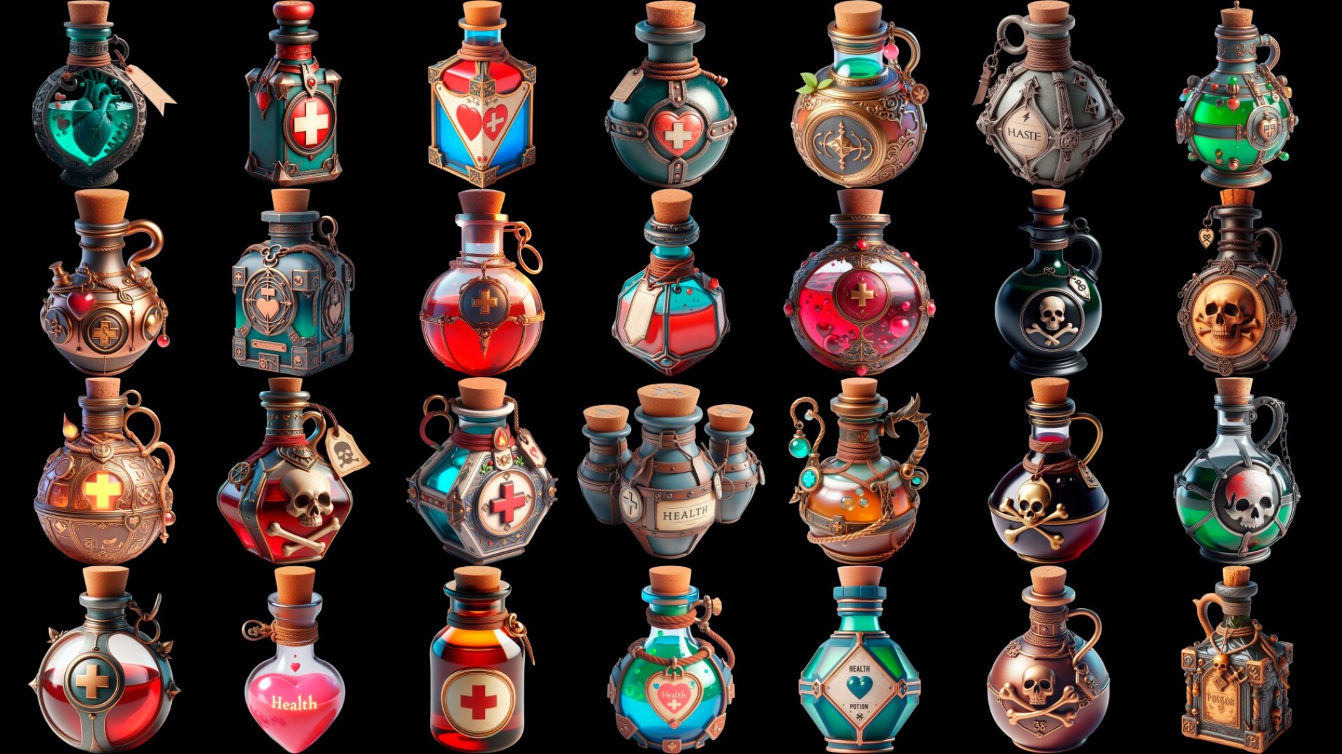 Hi-Def Potions Pack 1 - 300+ Sprites in 2D Assets - UE Marketplace