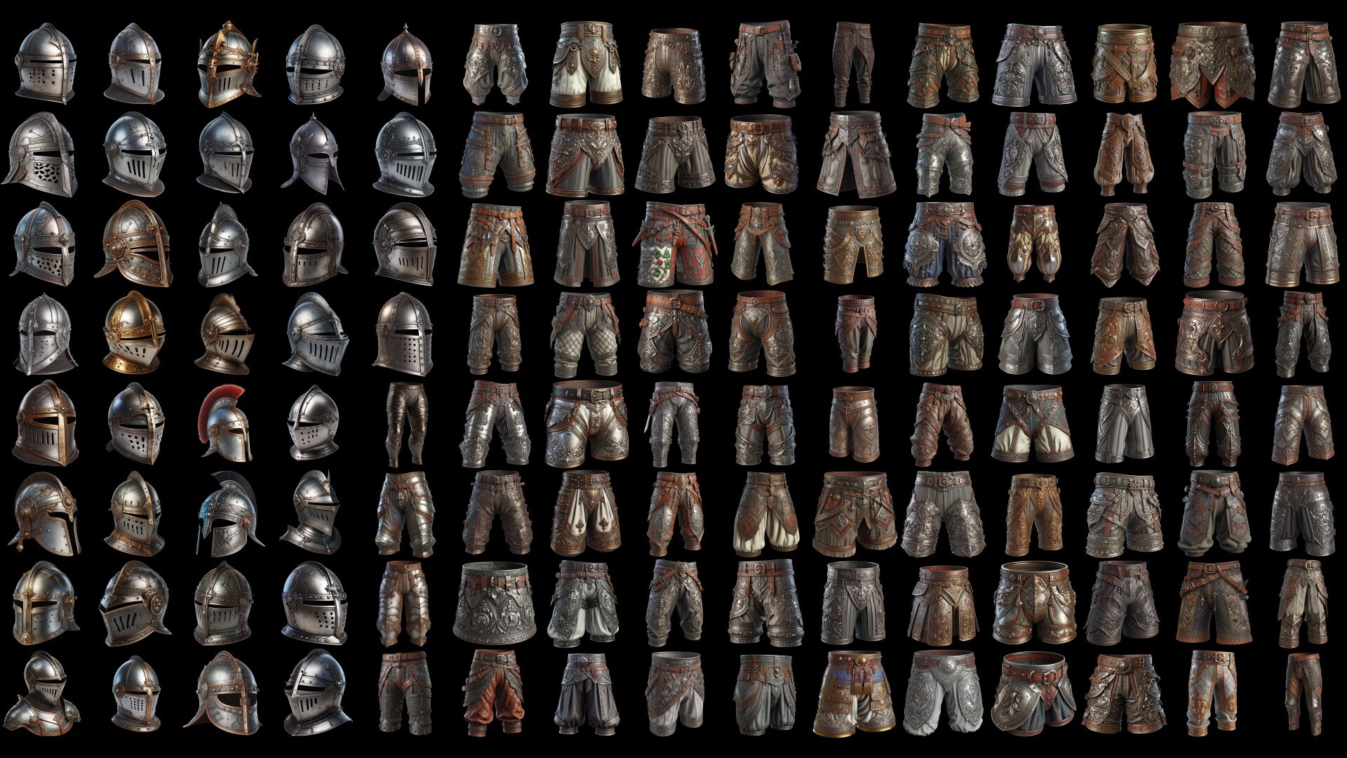 Hi-Def Armor Pack 1 - 490 Sprites：2Dアセット - UE マーケットプレイス