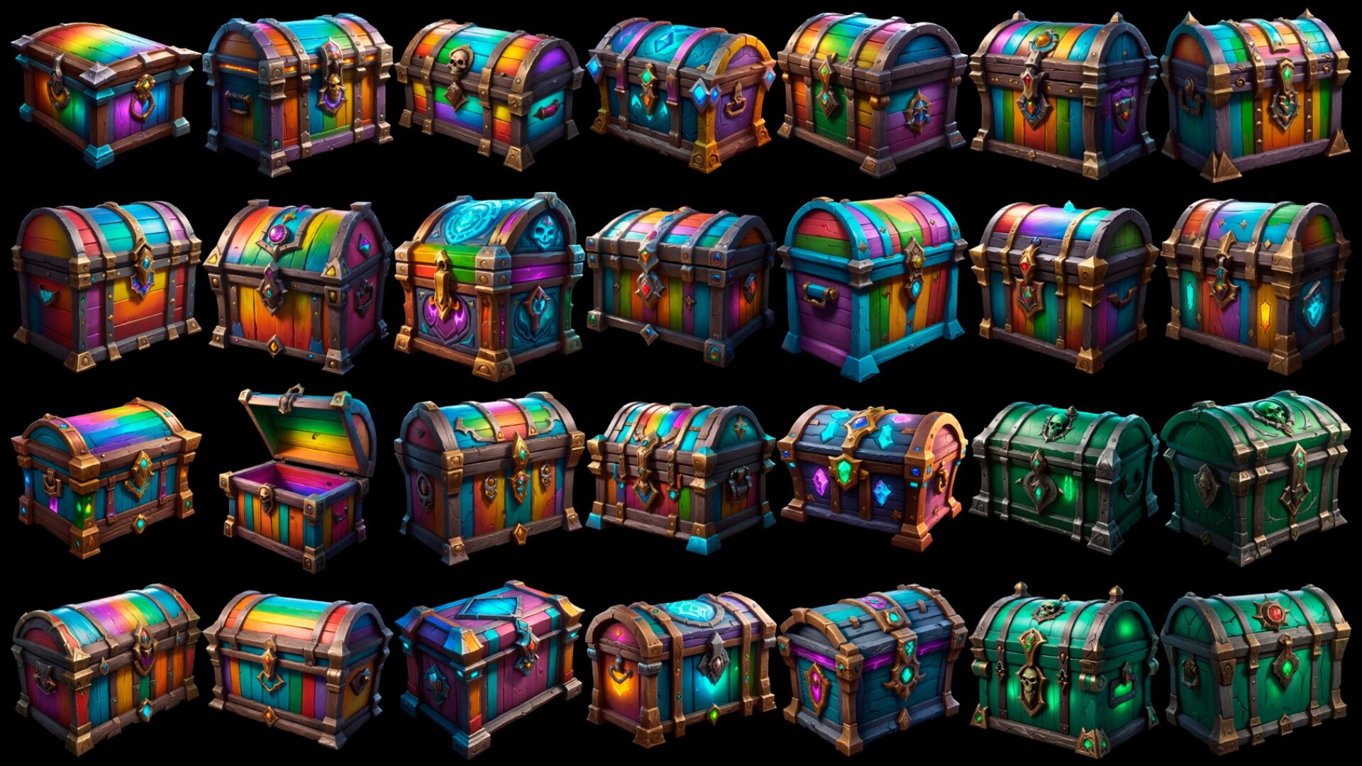 Hi-Def Chests Pack 1 - 300+ Icons in 2D Assets - UE Marketplace