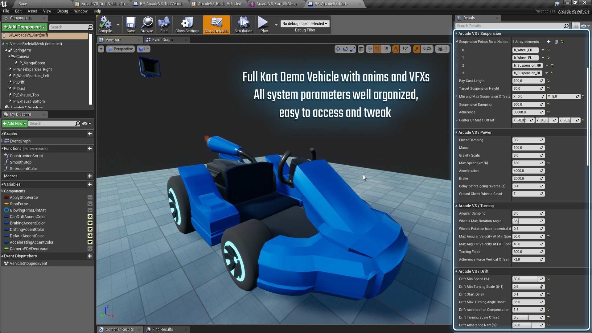 Arcade Vehicle System in Code Plugins - UE Marketplace
