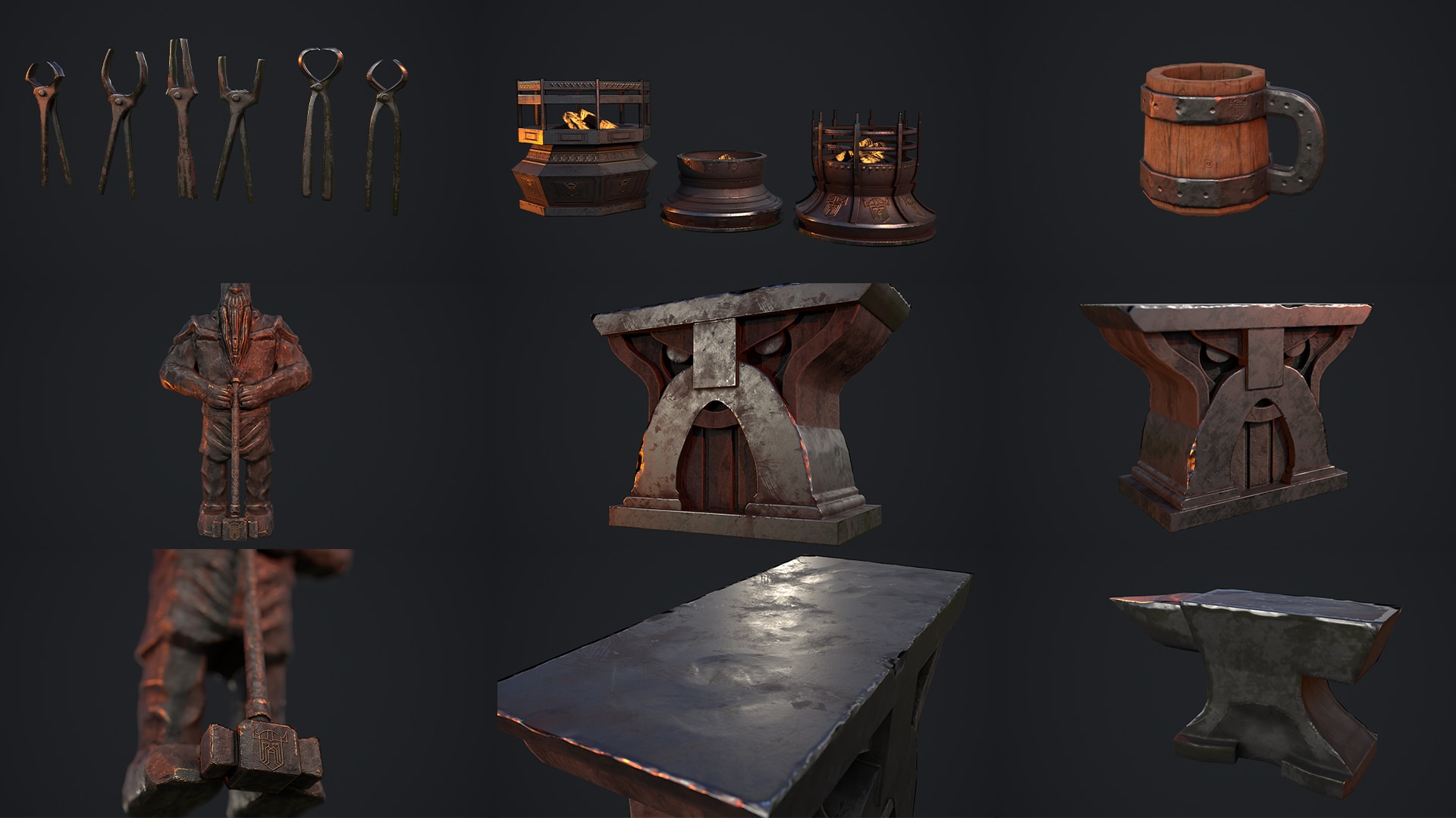 Modular Legendary Forge in Environments - UE Marketplace