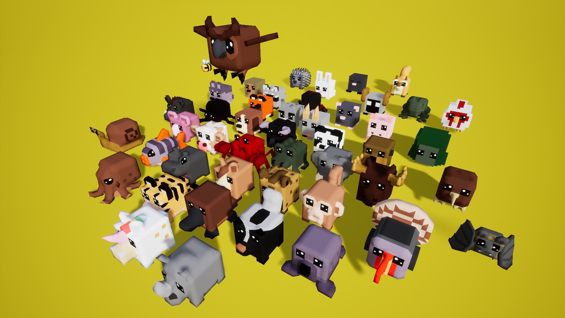 Cute Cube Animals Extra in Characters - UE Marketplace