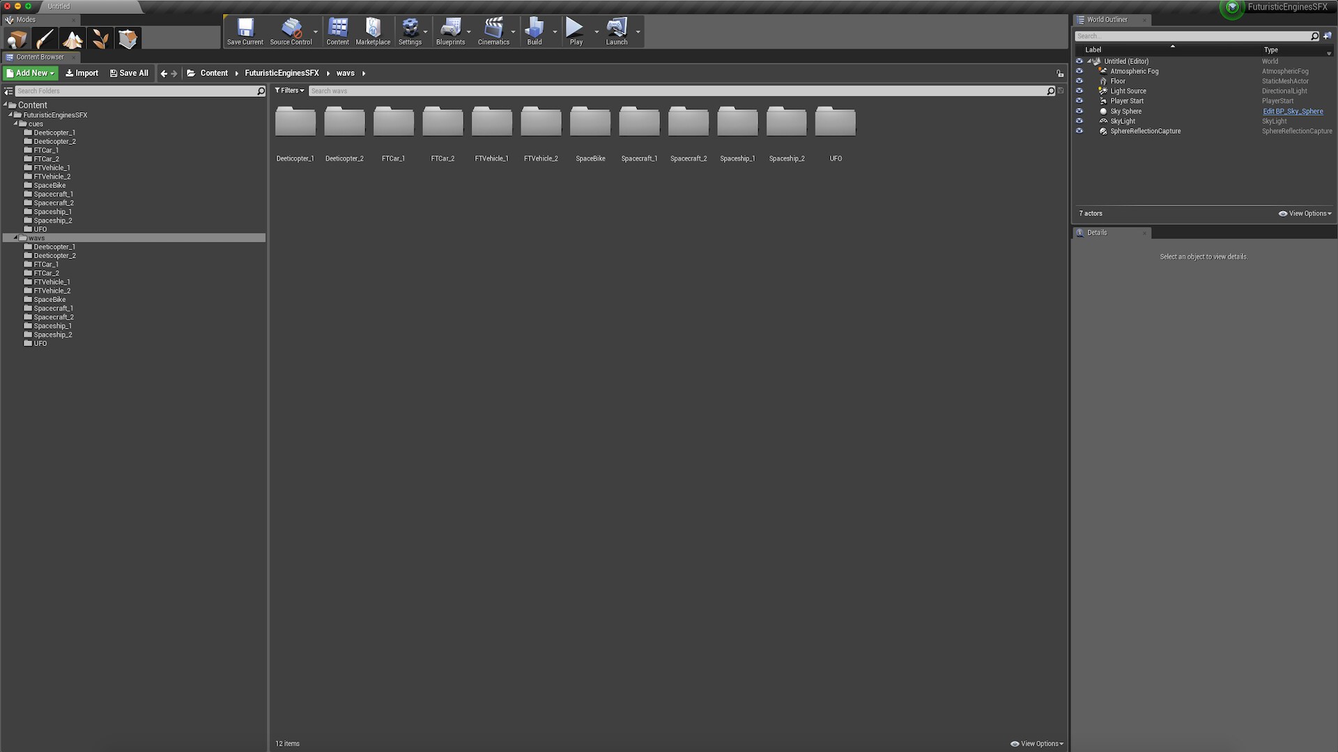 Futuristic Vehicle Engine Sounds Bundle in Sound Effects - UE Marketplace