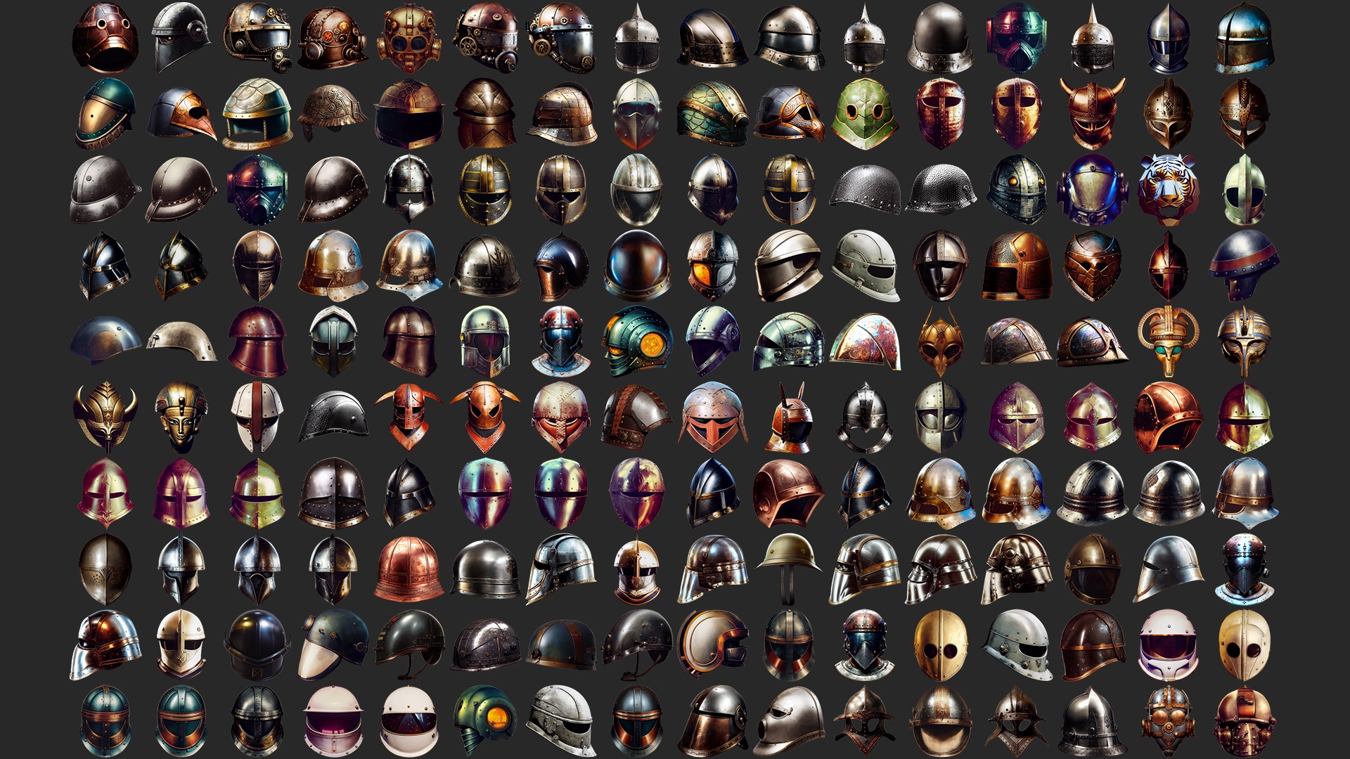 160 Helmets in 2D Assets - UE Marketplace