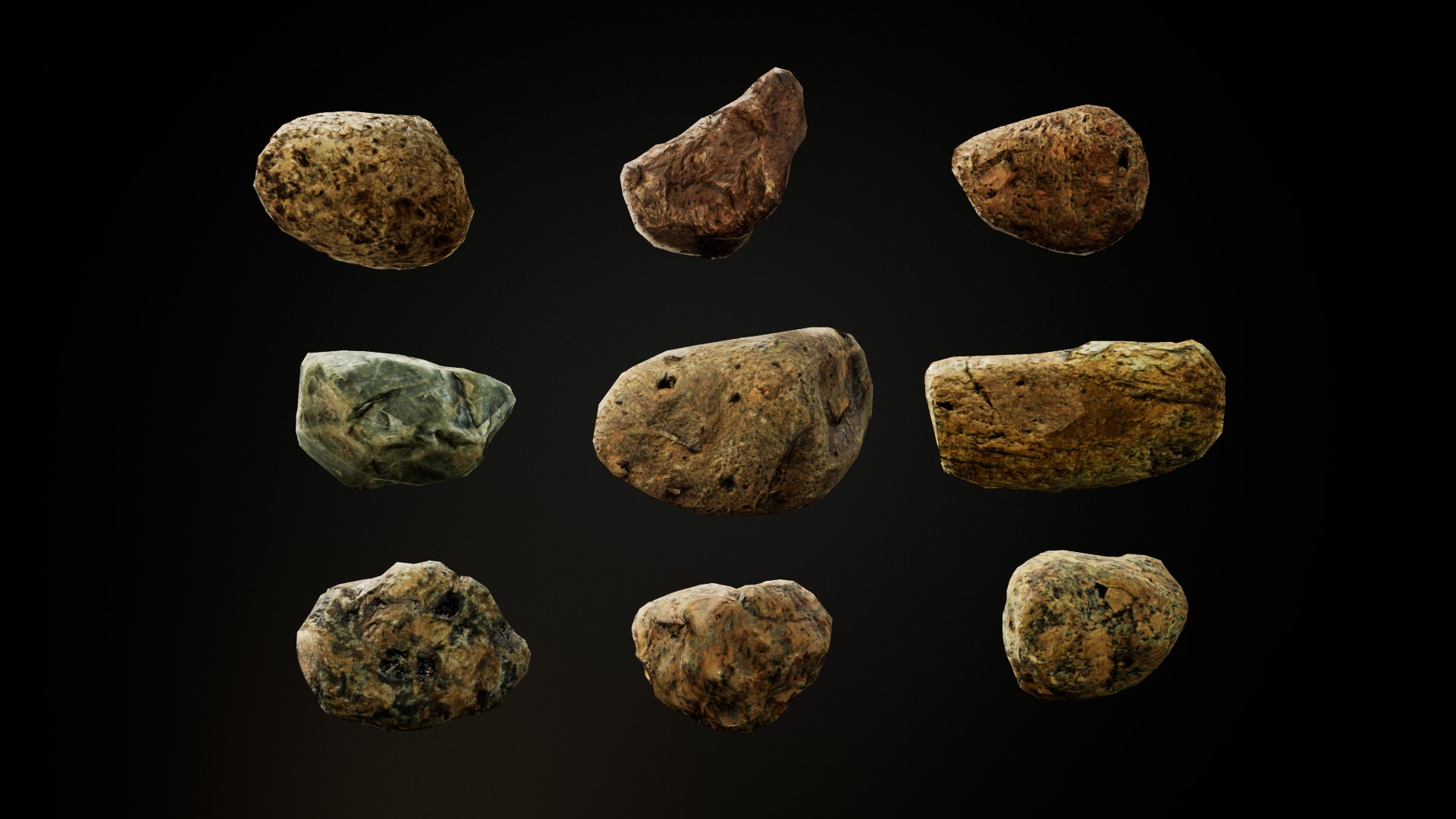 Cool Smooth Stone Pack vol.01 in Props - UE Marketplace