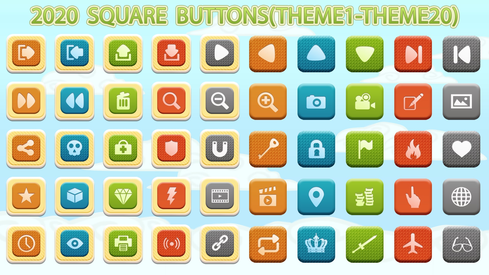 4500 Cartoon GUI Textures in 2D Assets - UE Marketplace