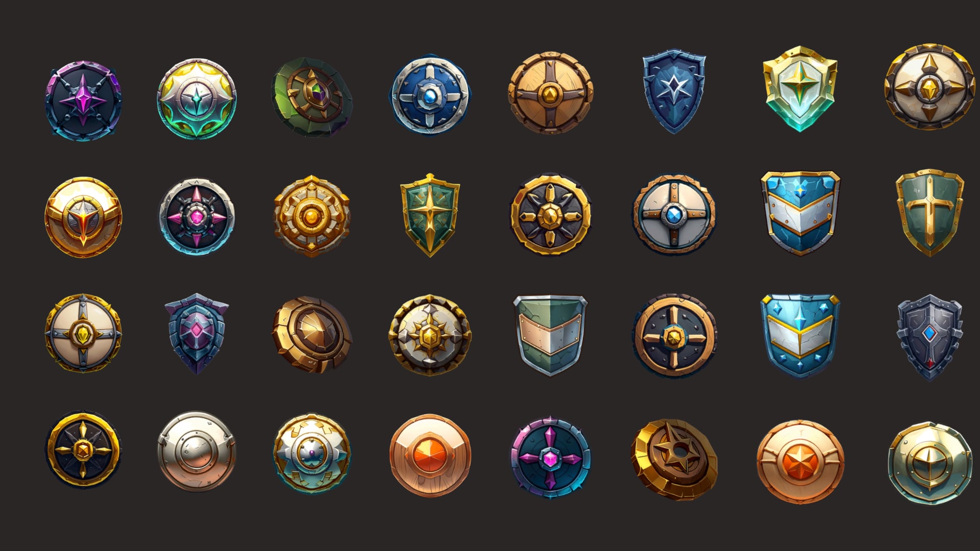 Cute Shields in 2D Assets - UE Marketplace