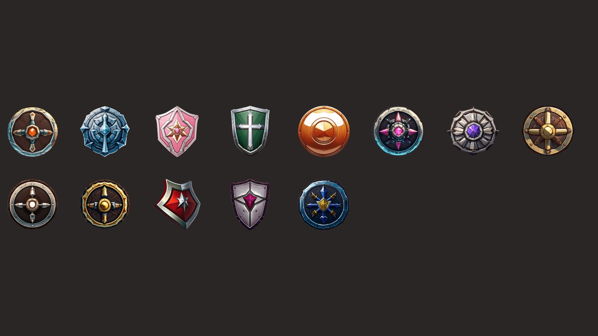 Cute Shields in 2D Assets - UE Marketplace