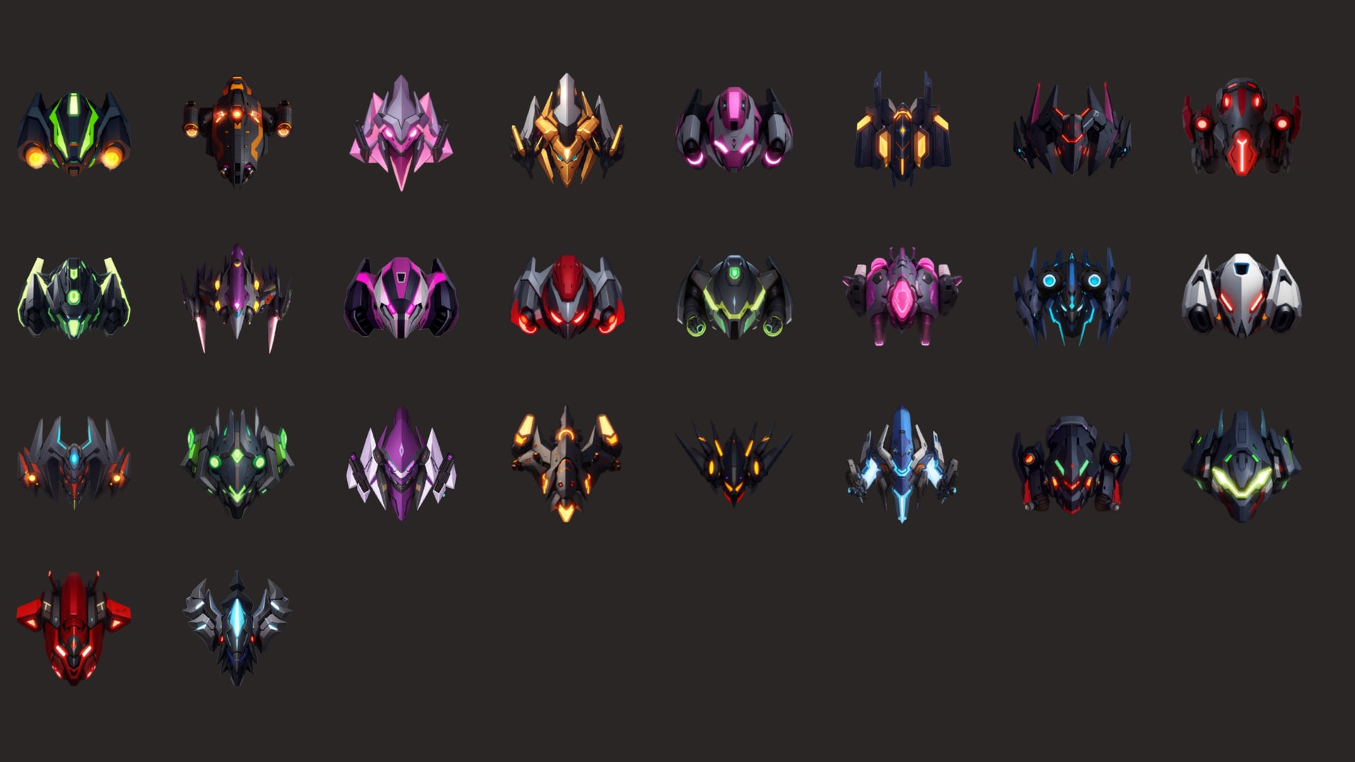 Space Enemy Ships in 2D Assets - UE Marketplace