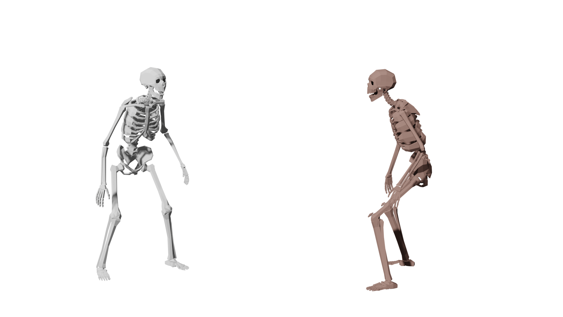 Low Poly Skeleton in Characters - UE Marketplace