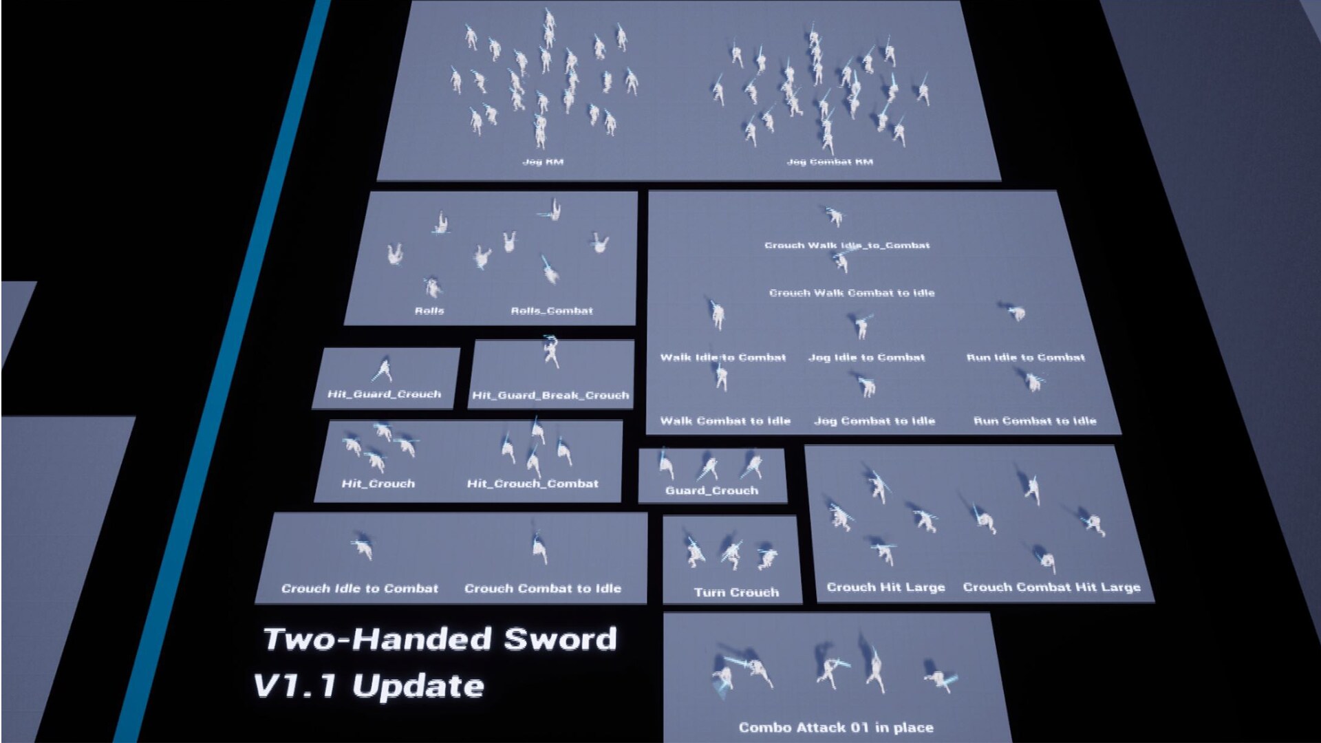 Two-Handed Sword Animation Pack, 카테고리 애니메이션 - UE 마켓플레이스