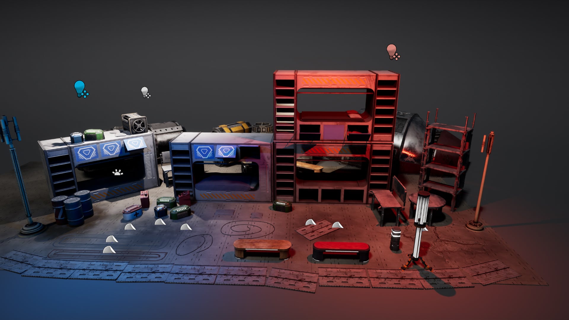 Science fiction Jungle City Props in Props - UE Marketplace