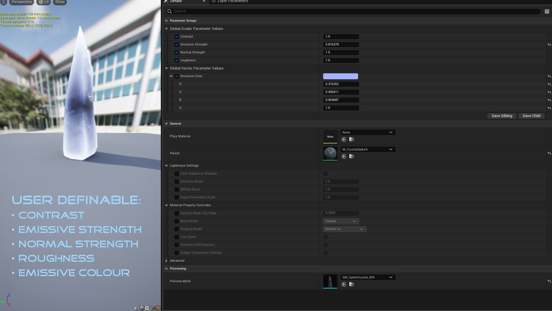 在道具创建的Stylized Emissive Crystal Rock Pack Vol:1 - 虚幻引擎商城