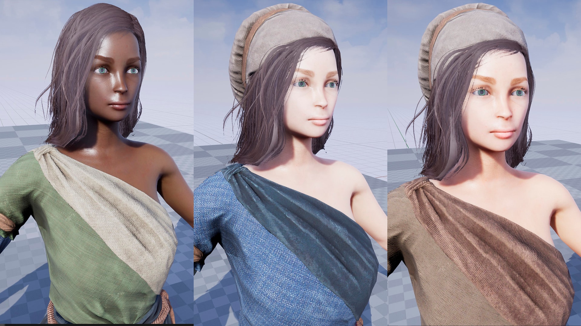 在角色创建的Medieval NPC pack - 虚幻引擎商城