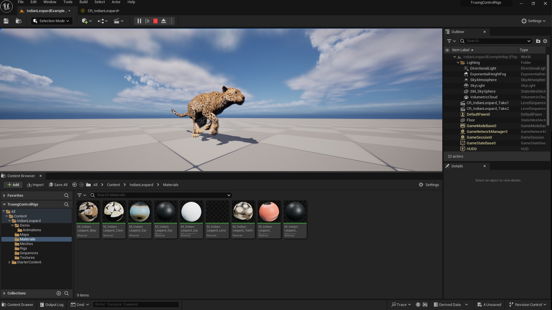 Indian Leopard Control Rig - Unreal Engine Asset Indian Leopard Control Rig - Unreal Engine Asset