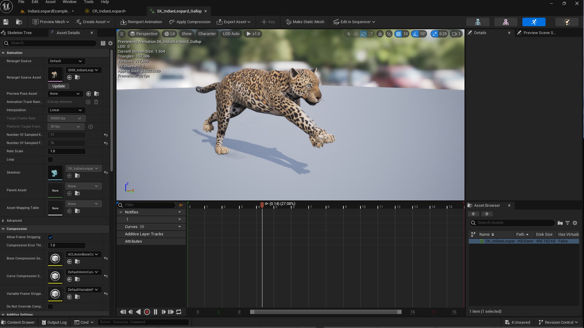 Indian Leopard Control Rig - Unreal Engine Asset Indian Leopard Control Rig - Unreal Engine Asset