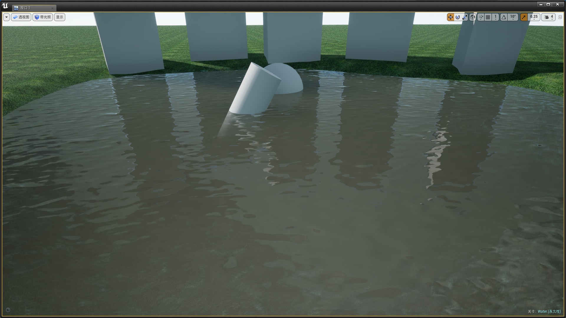 在材质创建的RealDynamicWater_CreateAnyWater - 虚幻引擎商城