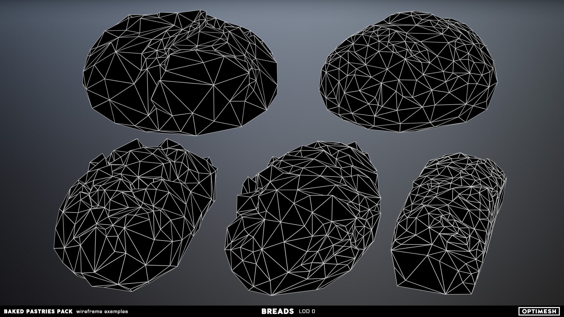 Breads, Rolls, Buns and Baguettes Food Pack in Props - UE Marketplace