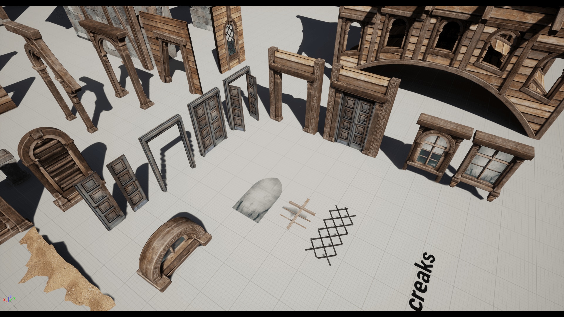 Wooden Town in Props - UE Marketplace