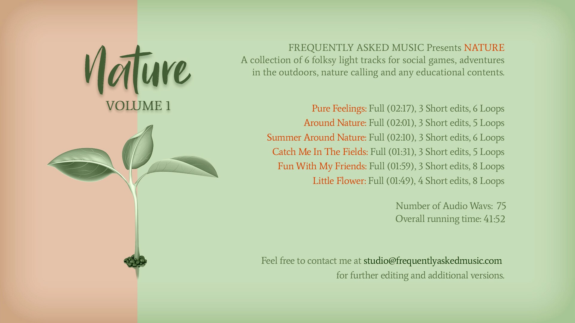 Nature - Volume 01 in Music - UE Marketplace