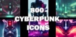 800 Cyberpunk Game Icons IA in 2D Assets - UE Marketplace