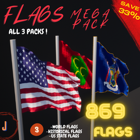 FLAGS MEGA PACK (869 Flags)