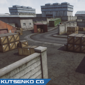 FPS Mobile Game Map v1 with assets