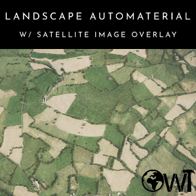 Landscape AutoMaterial w/ Satellite Image Overlay